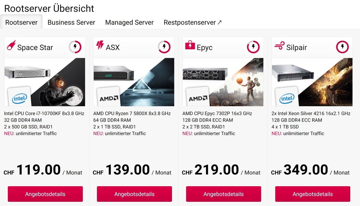 hosttech präsentiert ihr neues Rootserver-Angebot | Presseportal